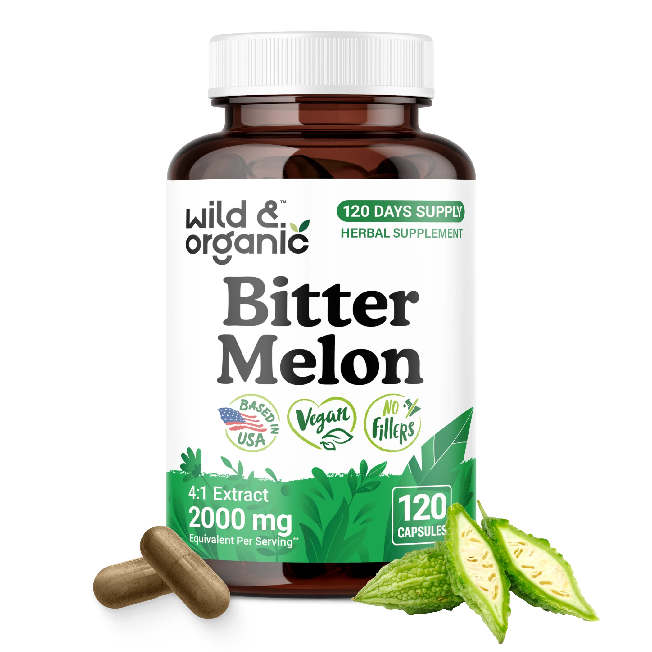 Bitter Melon Capsules - 120 Count