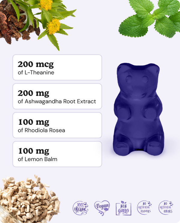 Calm & Mood Support Gummies, 2000Mg., 60 Chews | Wild & Organic