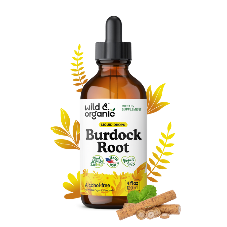Buy Burdock Root Tincture - 4 fl.oz. Bottle | Wild & Organic