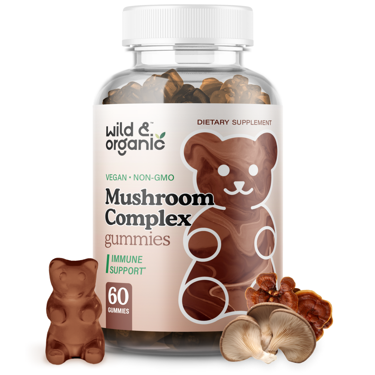 Mushroom Immune Support Complex Gummies | Wild & Organic