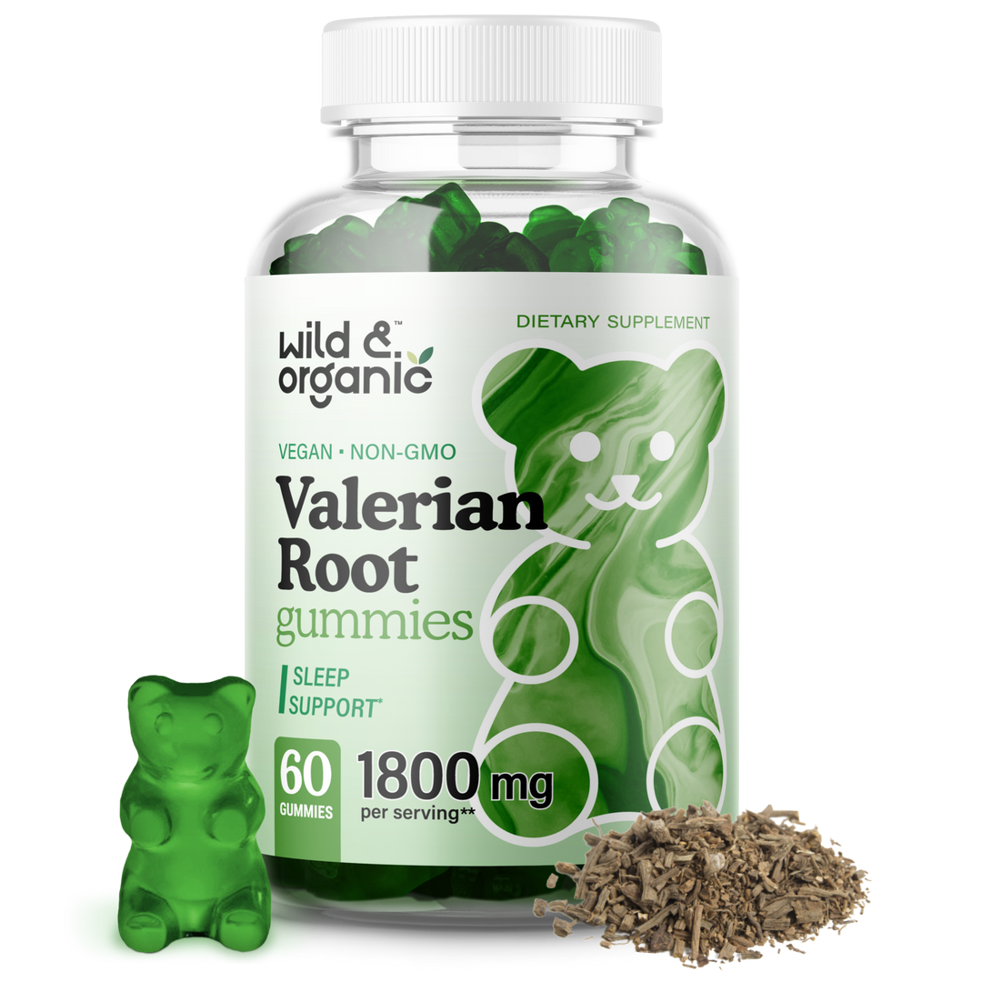 Valerian Root Gummies, 1800Mg., 60 Chews | Wild & Organic