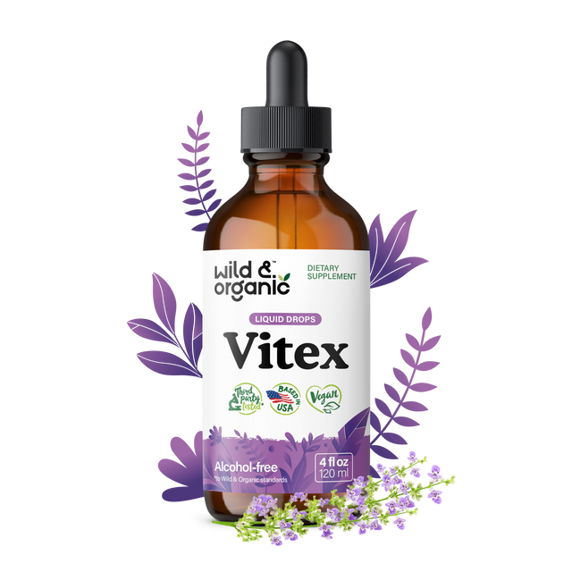 Buy Vitex Tincture - 4 fl.oz. Bottle | Wild & Organic