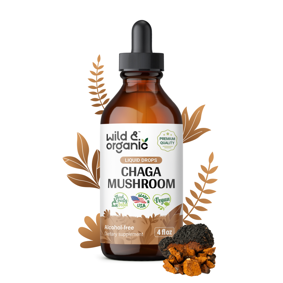 Buy Chaga Mushroom Tincture - 4 fl.oz. Bottle | Wild & Organic
