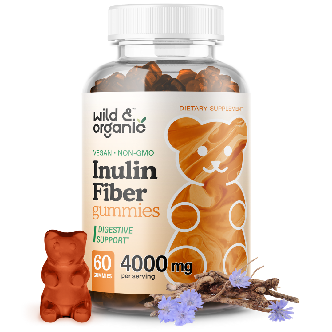 Inulin Fiber Gummies, 4000Mg., 60 Chews | Wild & Organic