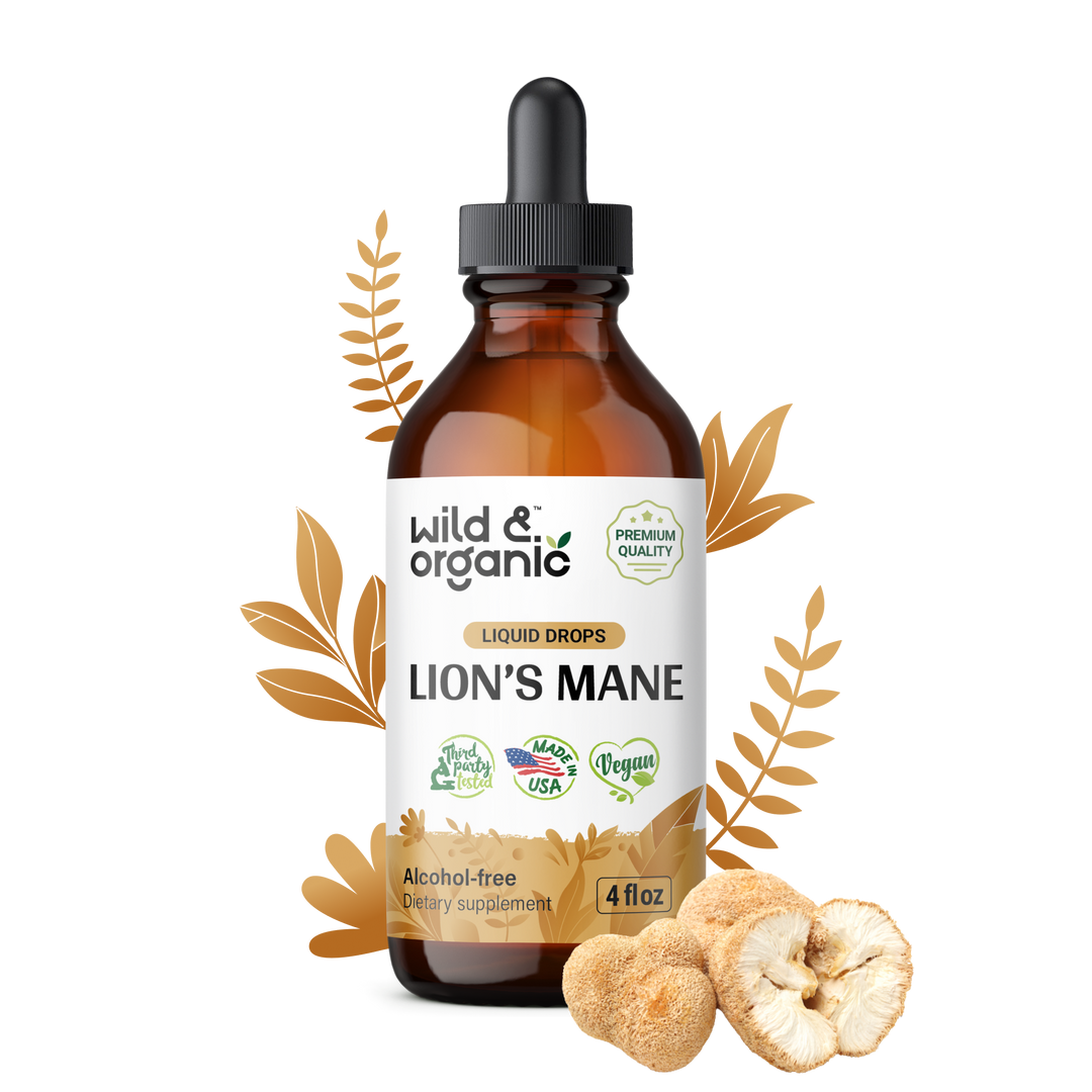 Buy Lion's Mane Tincture - 4 fl.oz. Bottle | Wild & Organic