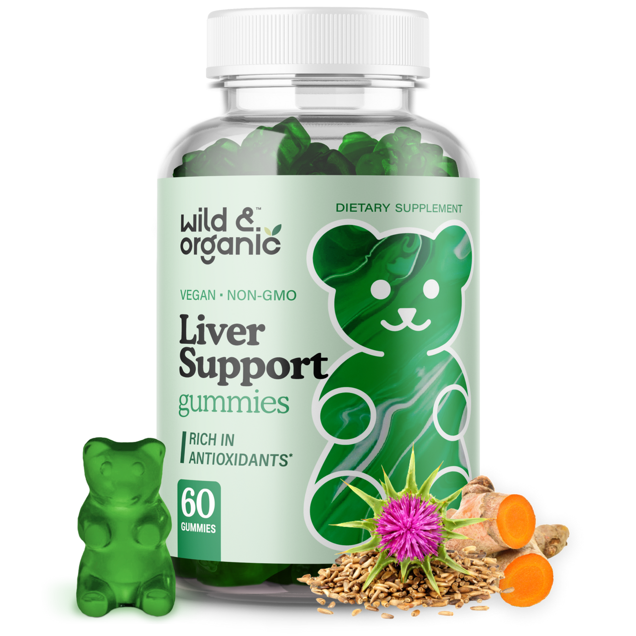 Natural Liver Health Support Gummies | Wild & Organic