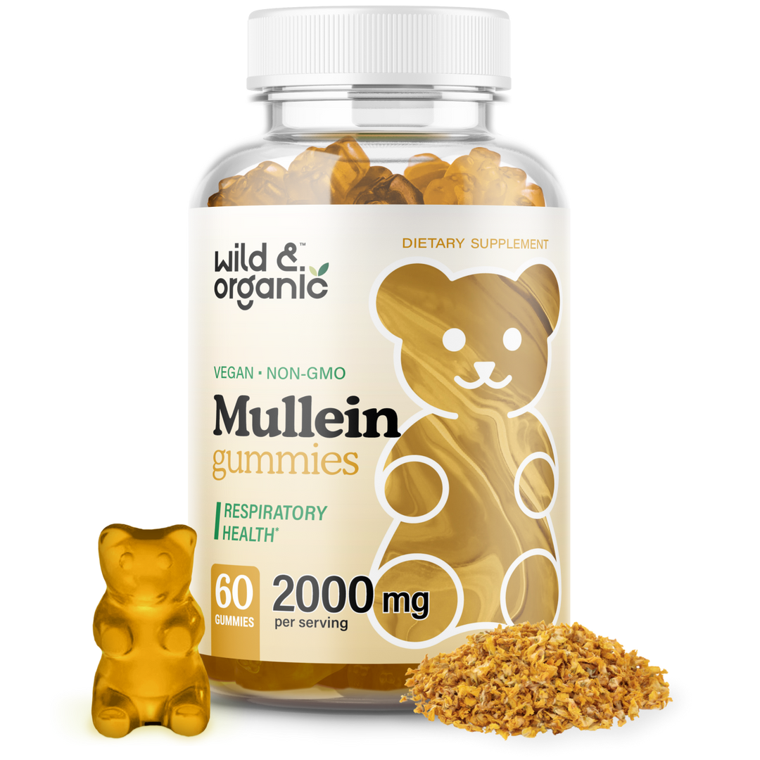 Mullein Gummies, 2000Mg., 60 Chews | Wild & Organic