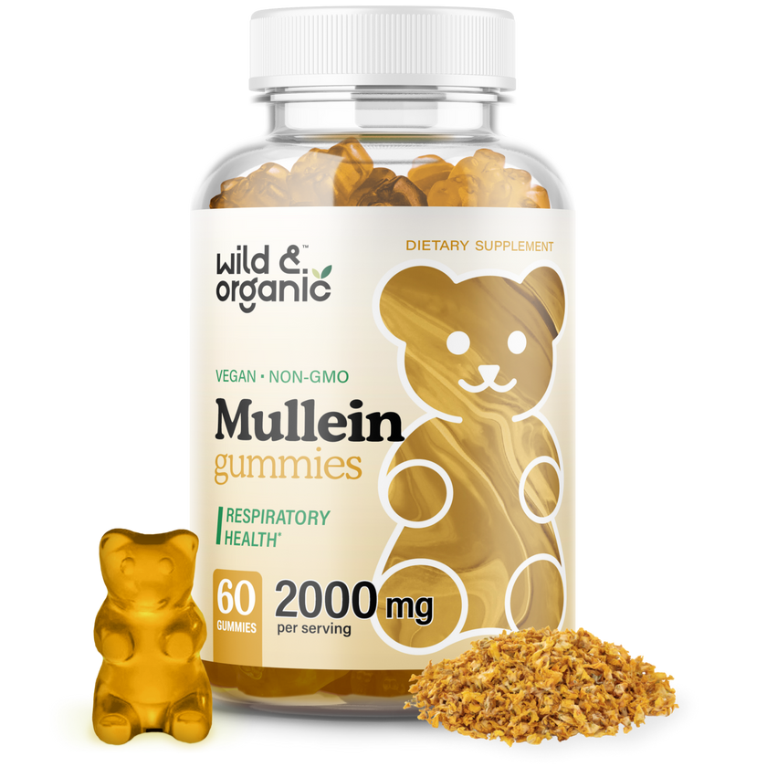 Mullein Gummies, 2000Mg., 60 Chews | Wild & Organic